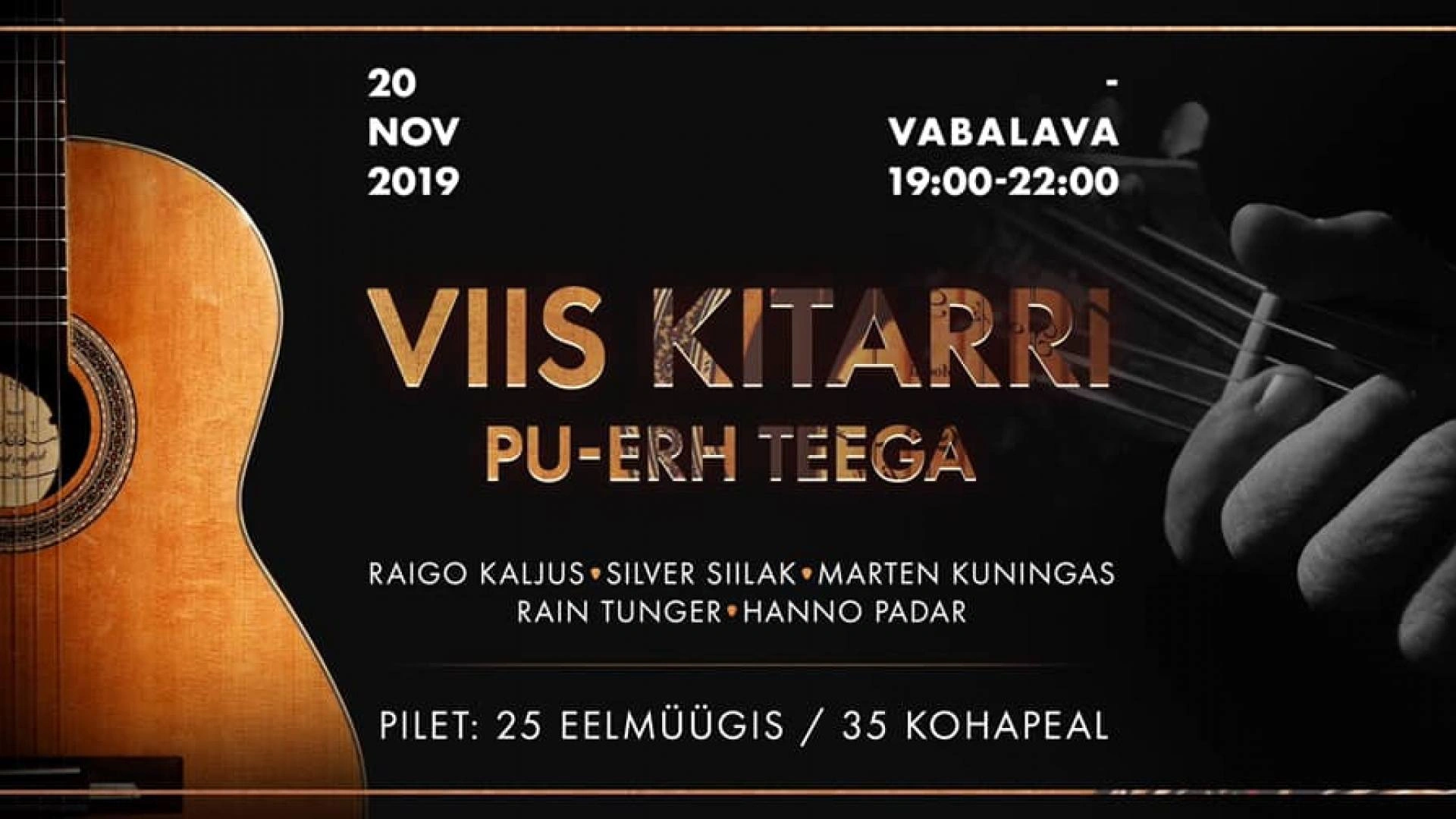 Viis kitarri | Ticketer
